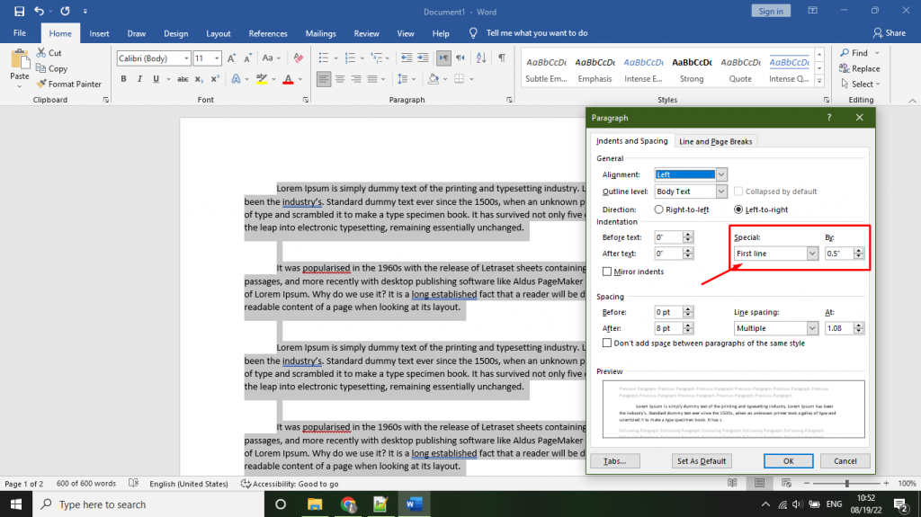 Cara Membuat Paragraf di Word dengan Mudah