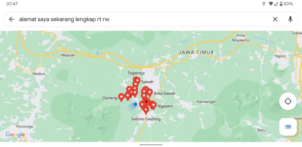Alamat Saya Sekarang Lengkap dengan RT RW dan Kode POS