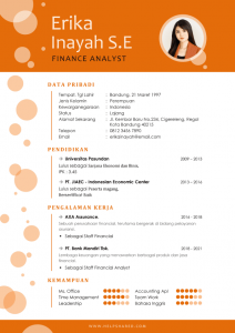 Contoh Curriculum Vitae (CV) Word Gratis, Bisa di Edit