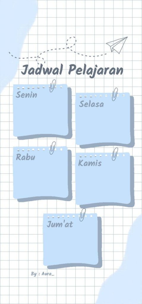 Download Template Jadwal Piket Kelas Aesthetic Disini!