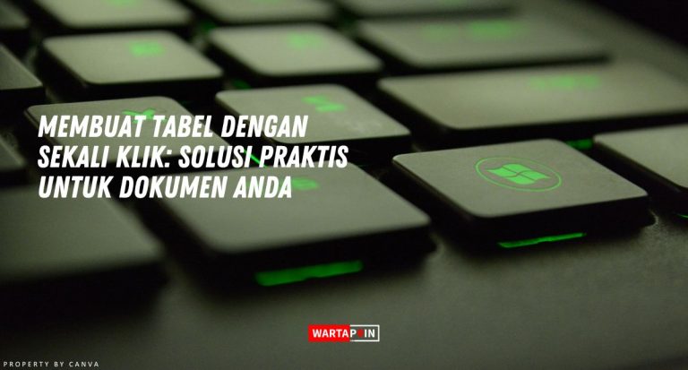 Cara Untuk Membuat Table Secara Otomatis Dengan Klik