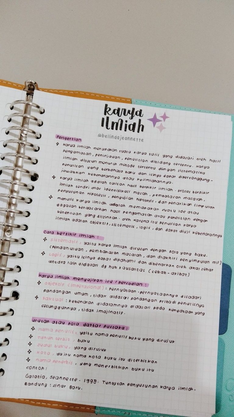 Kumpulan Contoh Resume Tugas Kuliah Tulis Tangan Terbaik